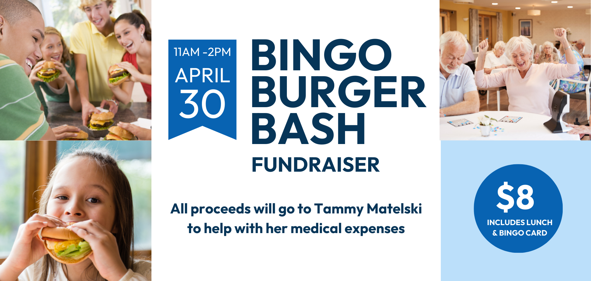 Bingo Burger Bash Supporting Tammy Matelski & Family - CLM Community Action Agency